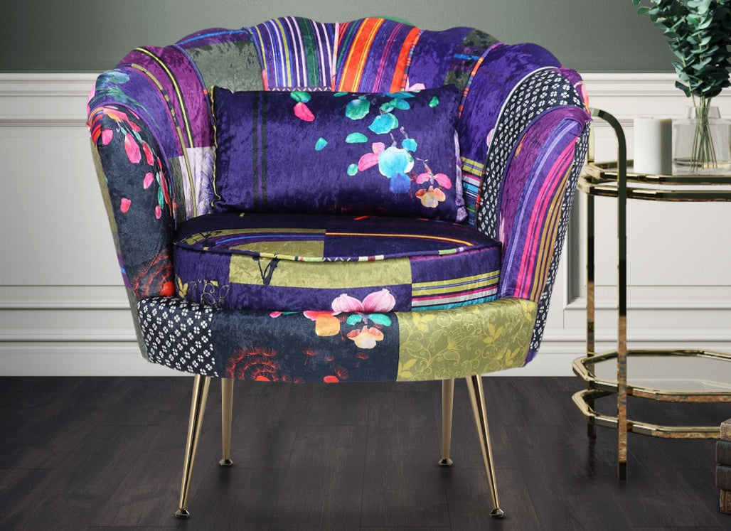 Patchwork Accent Chairs | Funky Occasional Chairs - Stunning Chairs