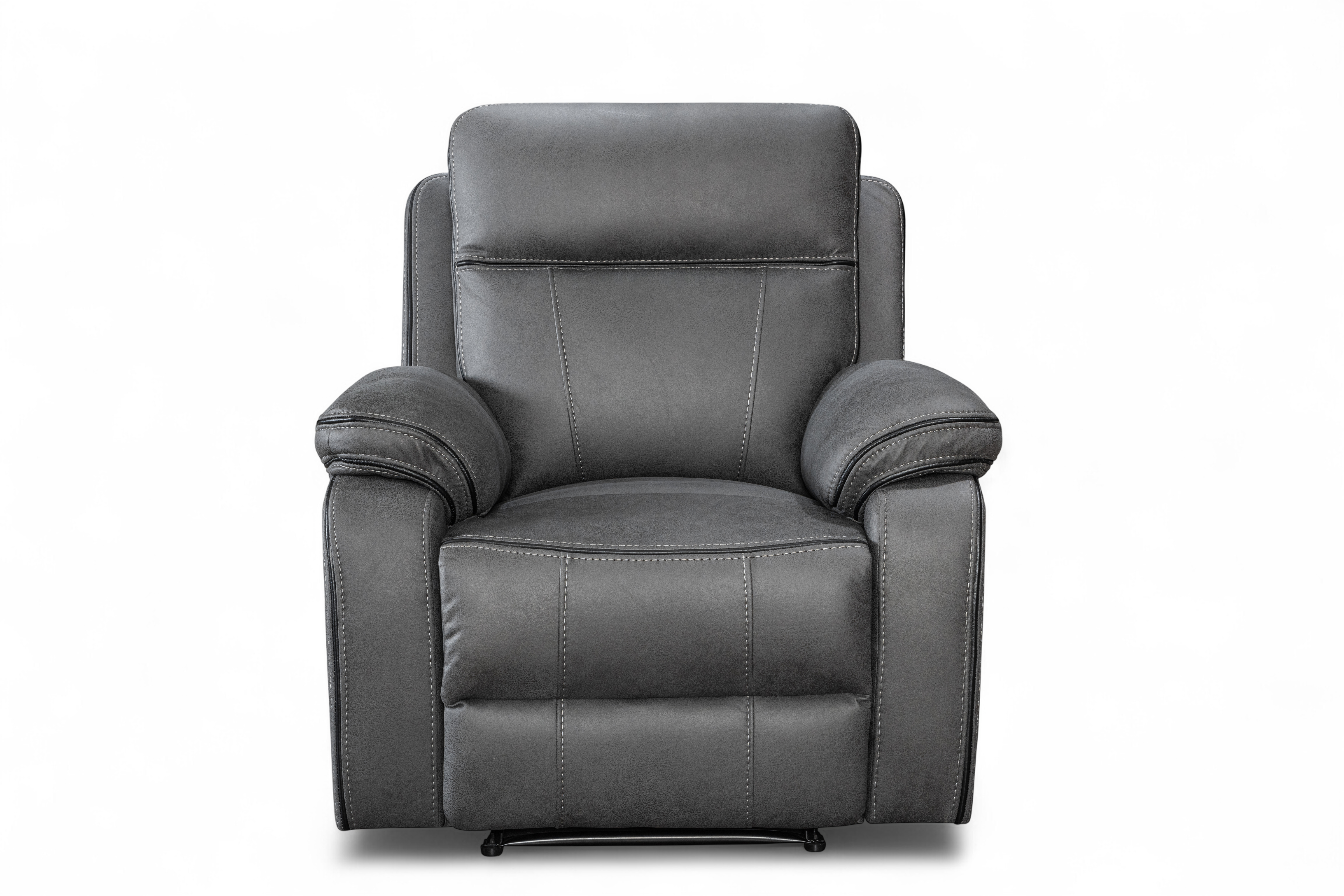 Faux Leather Grey Electric Recliner Chair VEGAS – Stunning Chairs
