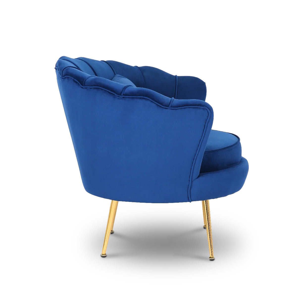 Blue velvet bedroom chair store