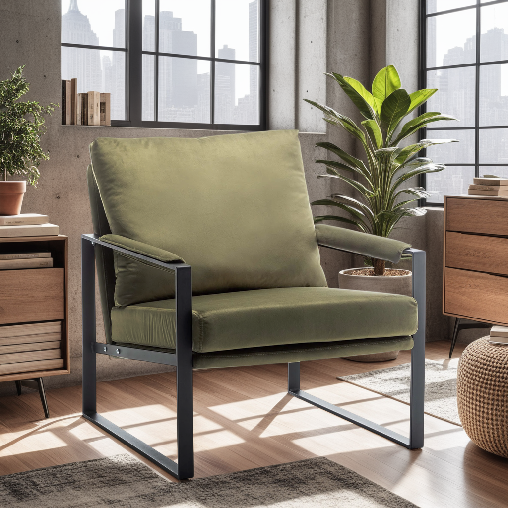 Velvet Sage Green Graziana Accent Chair – Stunning Chairs