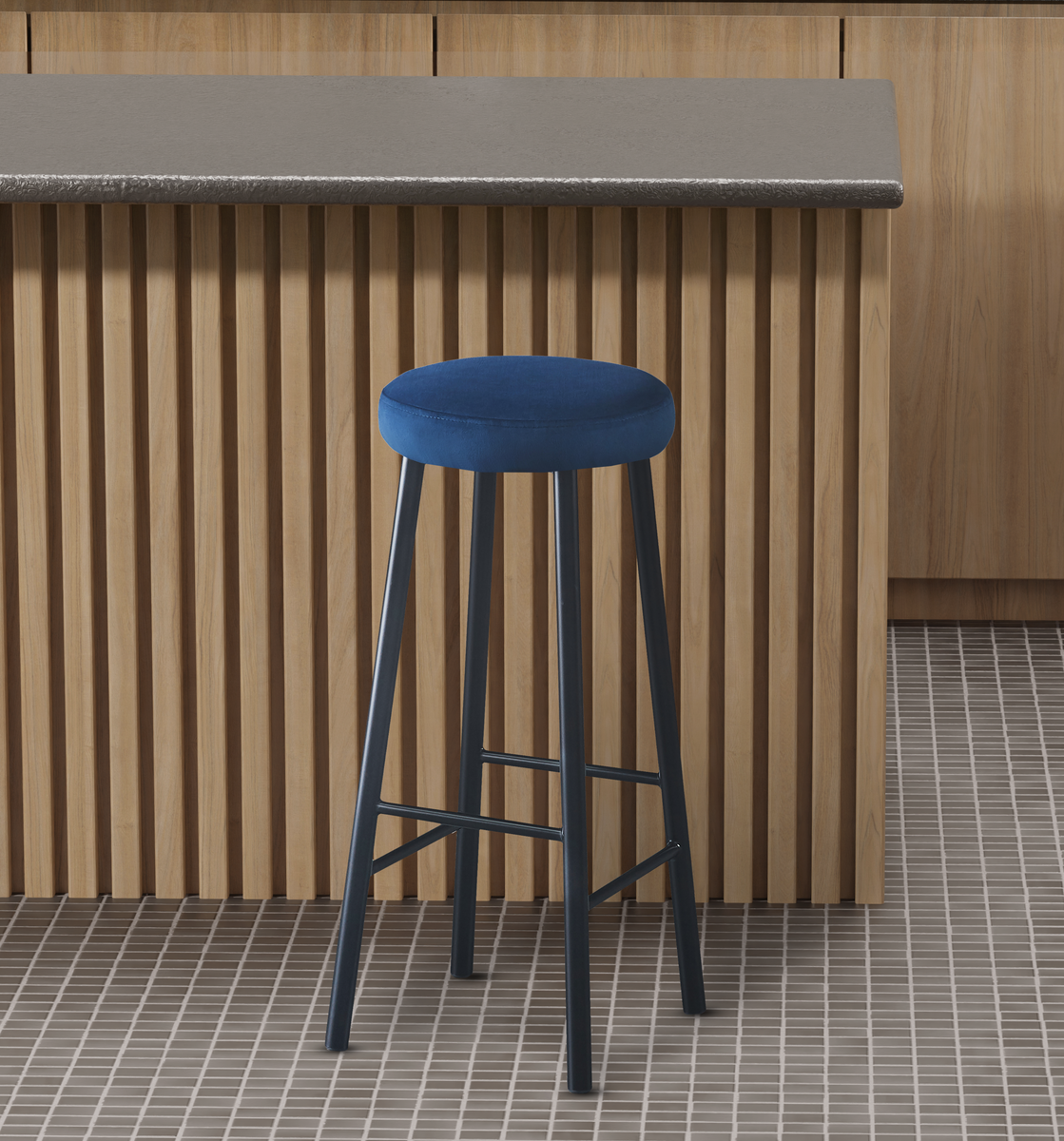Velvet Blue Rocco Bar Stool – Stunning Chairs