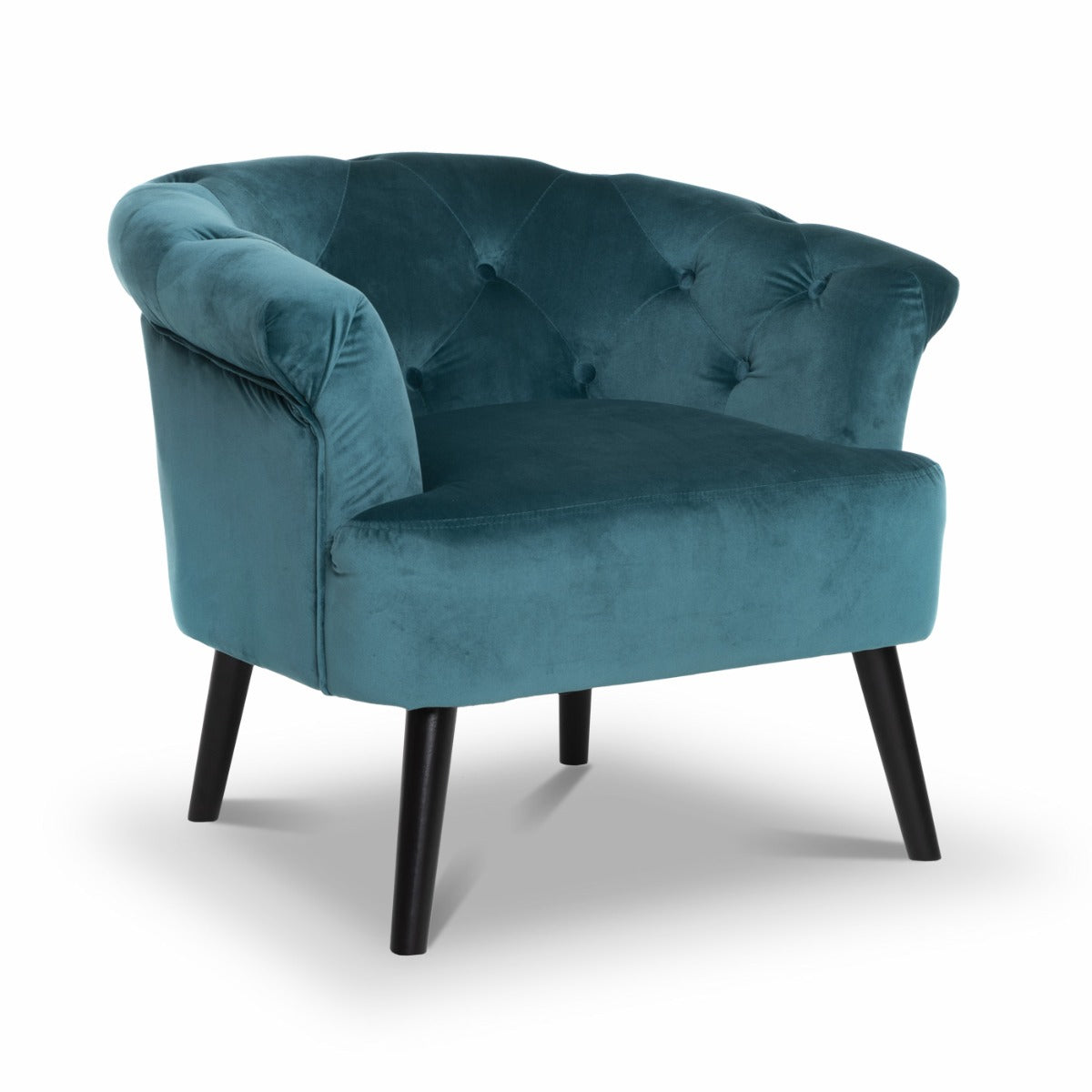 Teal velvet occasional chair store